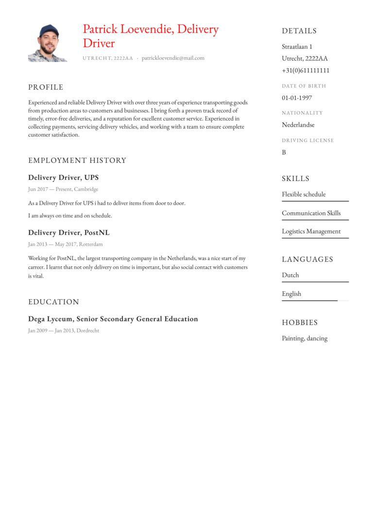 Engels Cv Maken? - Gratis Cv Voorbeelden *2019* in Word & PDF