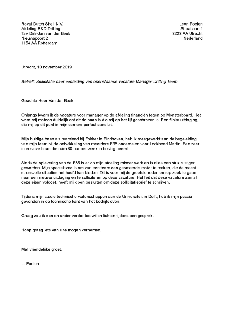 Sollicitatiebrief Voorbeeld Hotel Loretta Williams Letter Voorbeeld ... Sollicitatiebrief Voorbeeld Hotel Loretta Williams Letter Voorbeeld ...